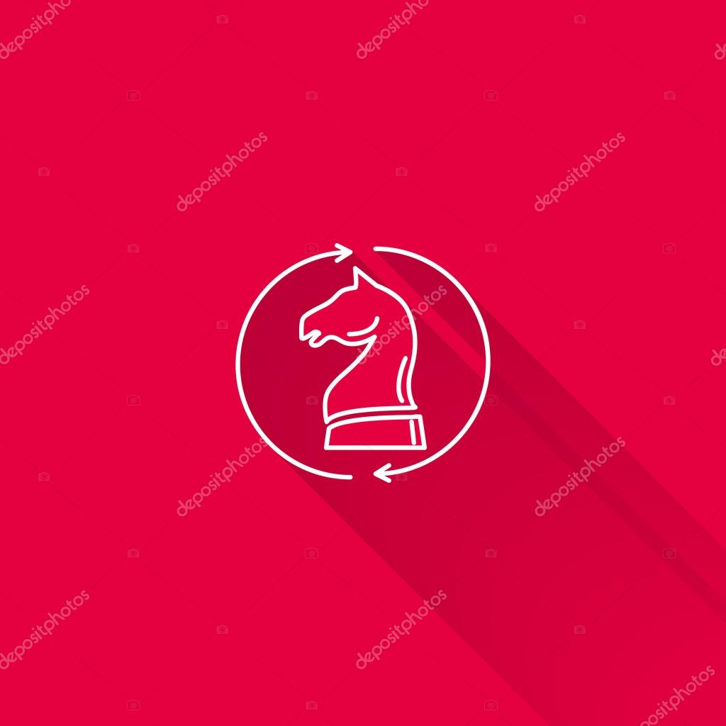 Chess knight icon Stock Vector by ©RedineVector 76704769
