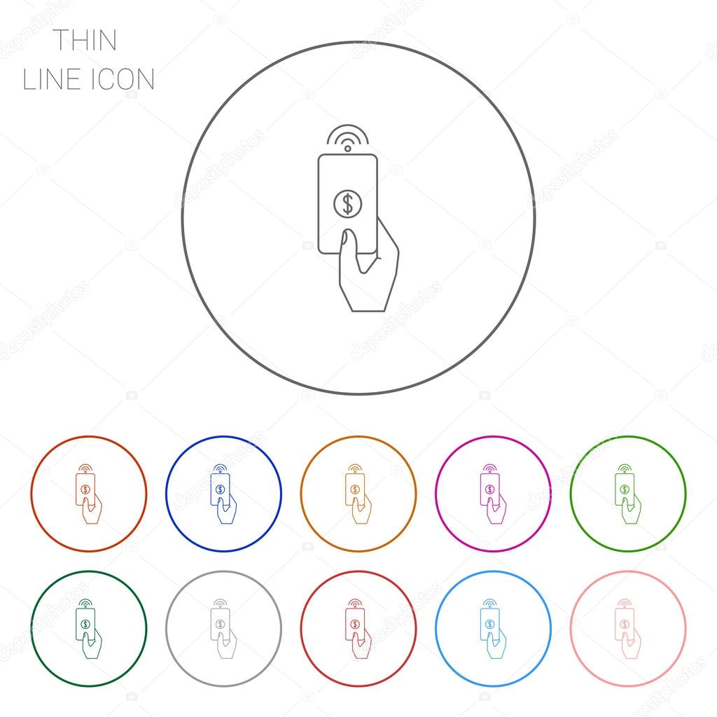 Using proximity card Stock Vector Image by ©RedineVector #76760229