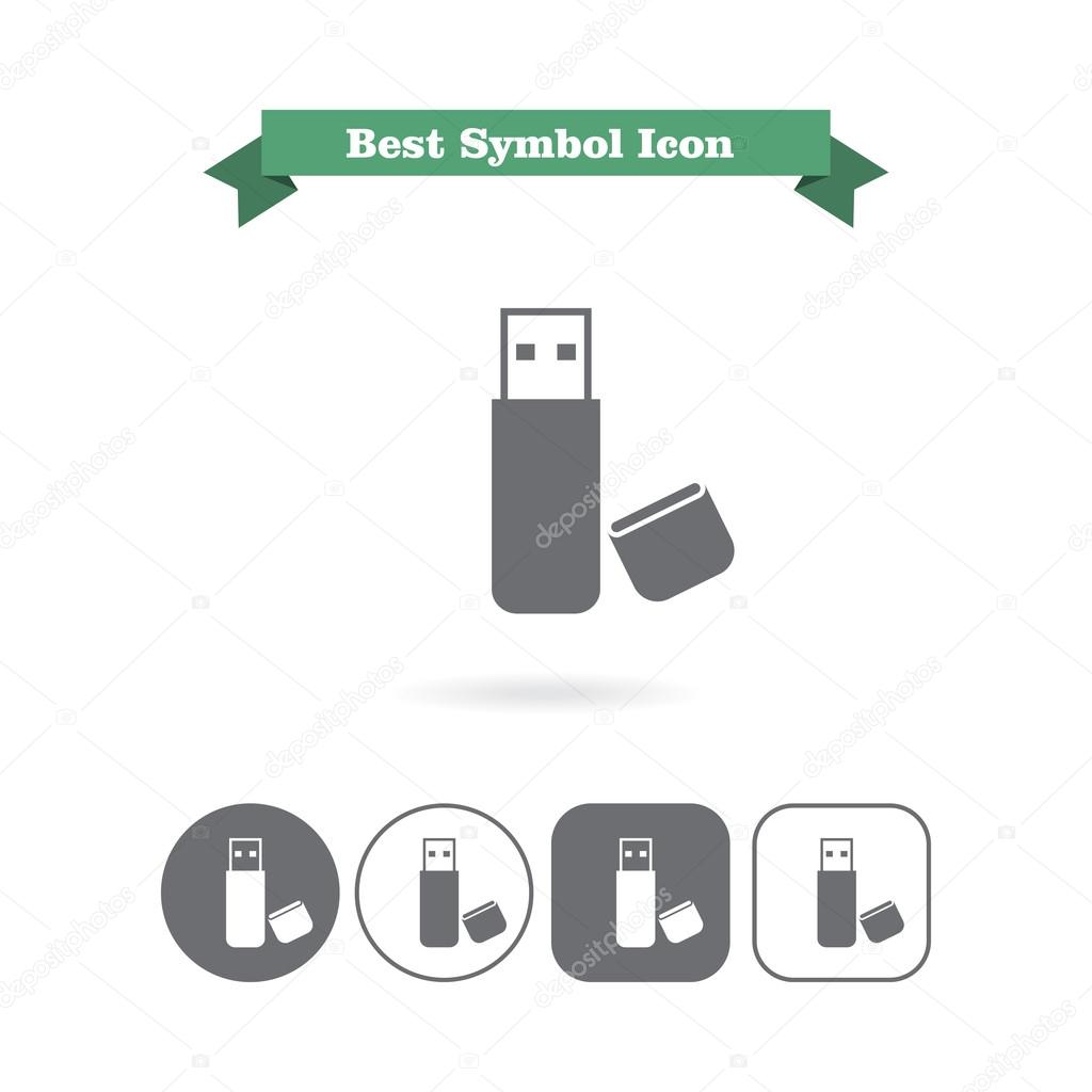 USB flash drive Stock Vector by ©RedineVector 77018657