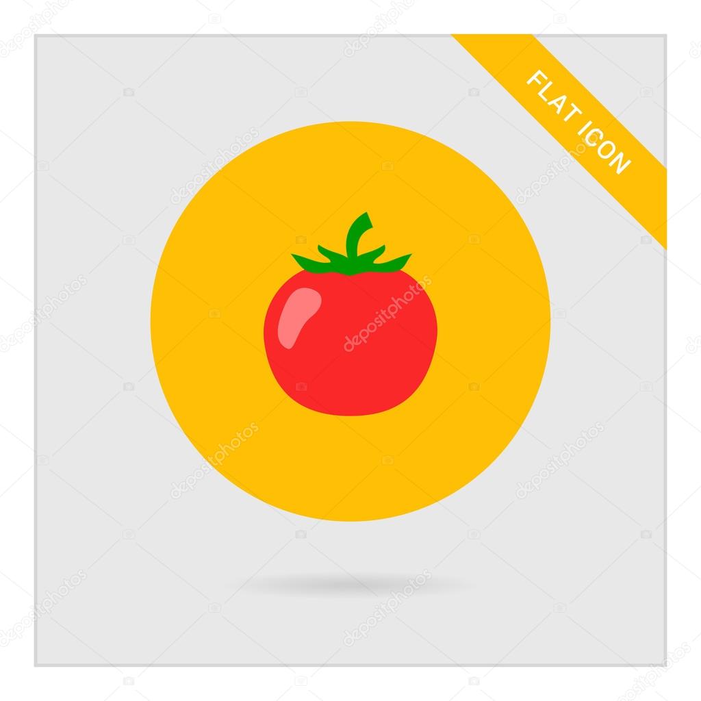Tomato icon Stock Vector by ©RedineVector 77733204