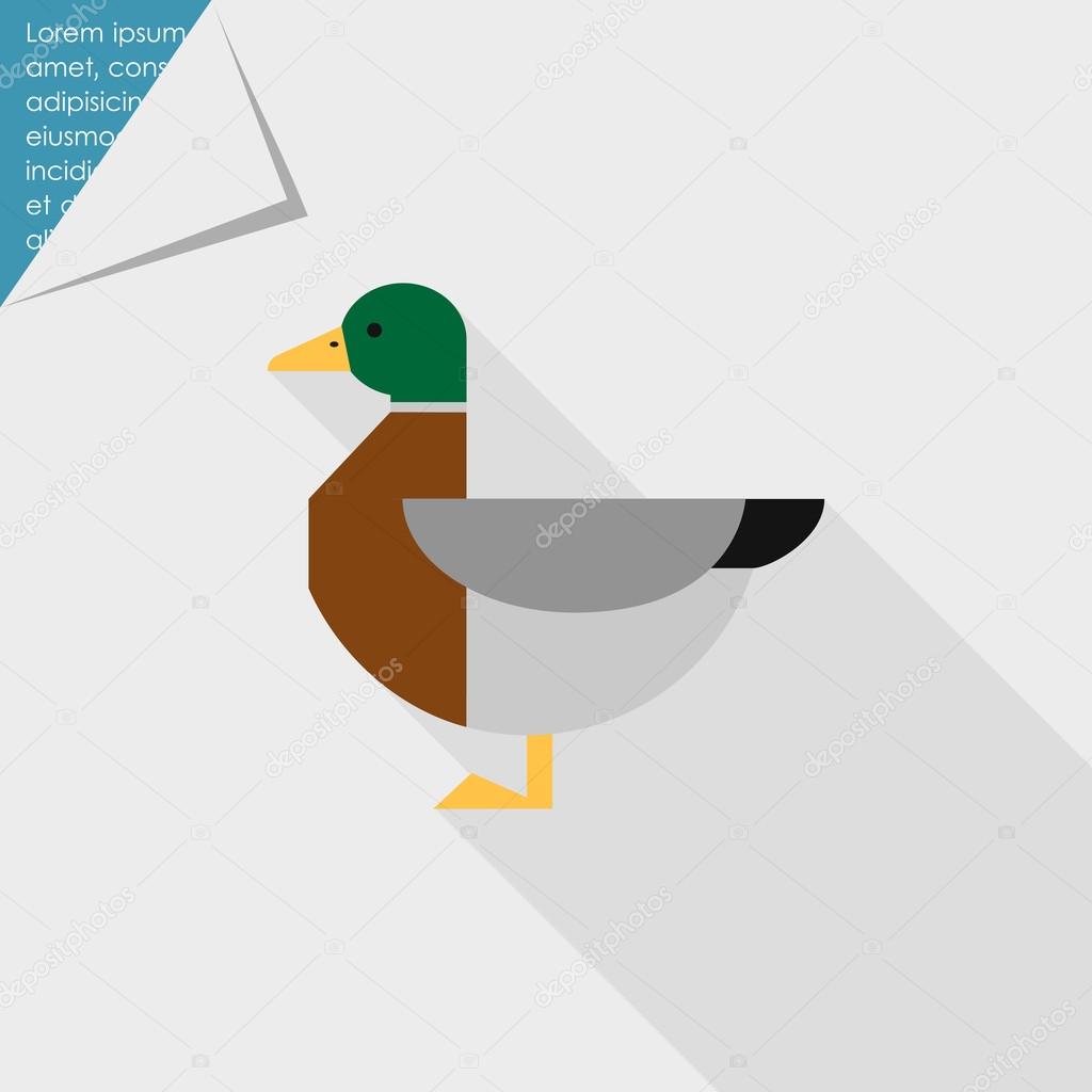 Duck icon Stock Vector Image by ©RedineVector #78398854