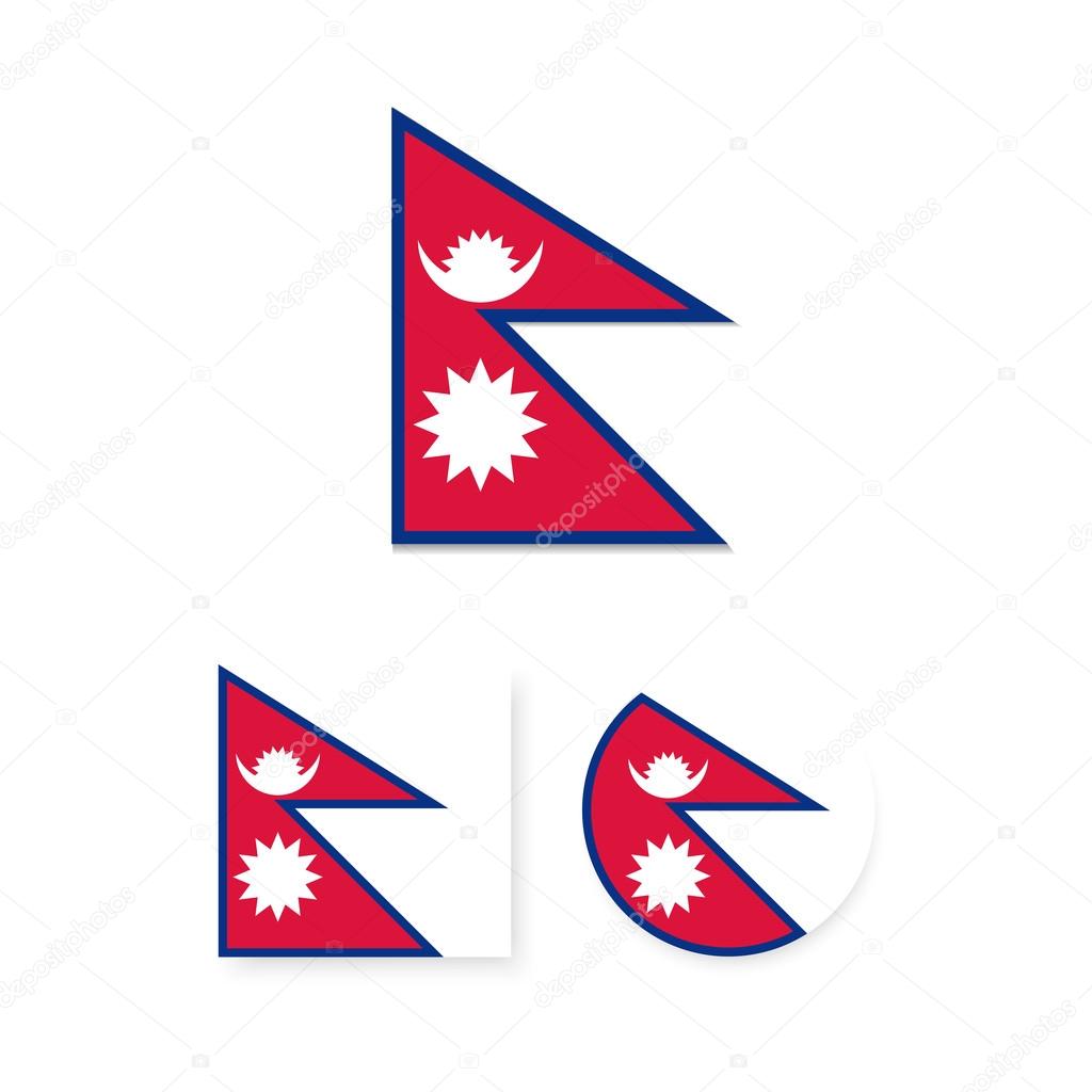 Bandera de Nepal Vector de stock por ©RedineVector 79174108