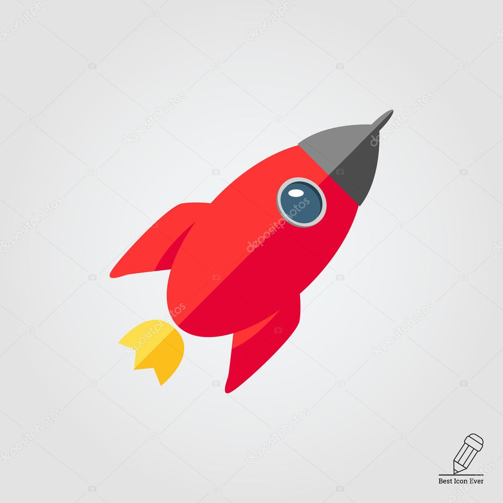 Icono de cohete Vector de stock #80717474 de ©RedineVector