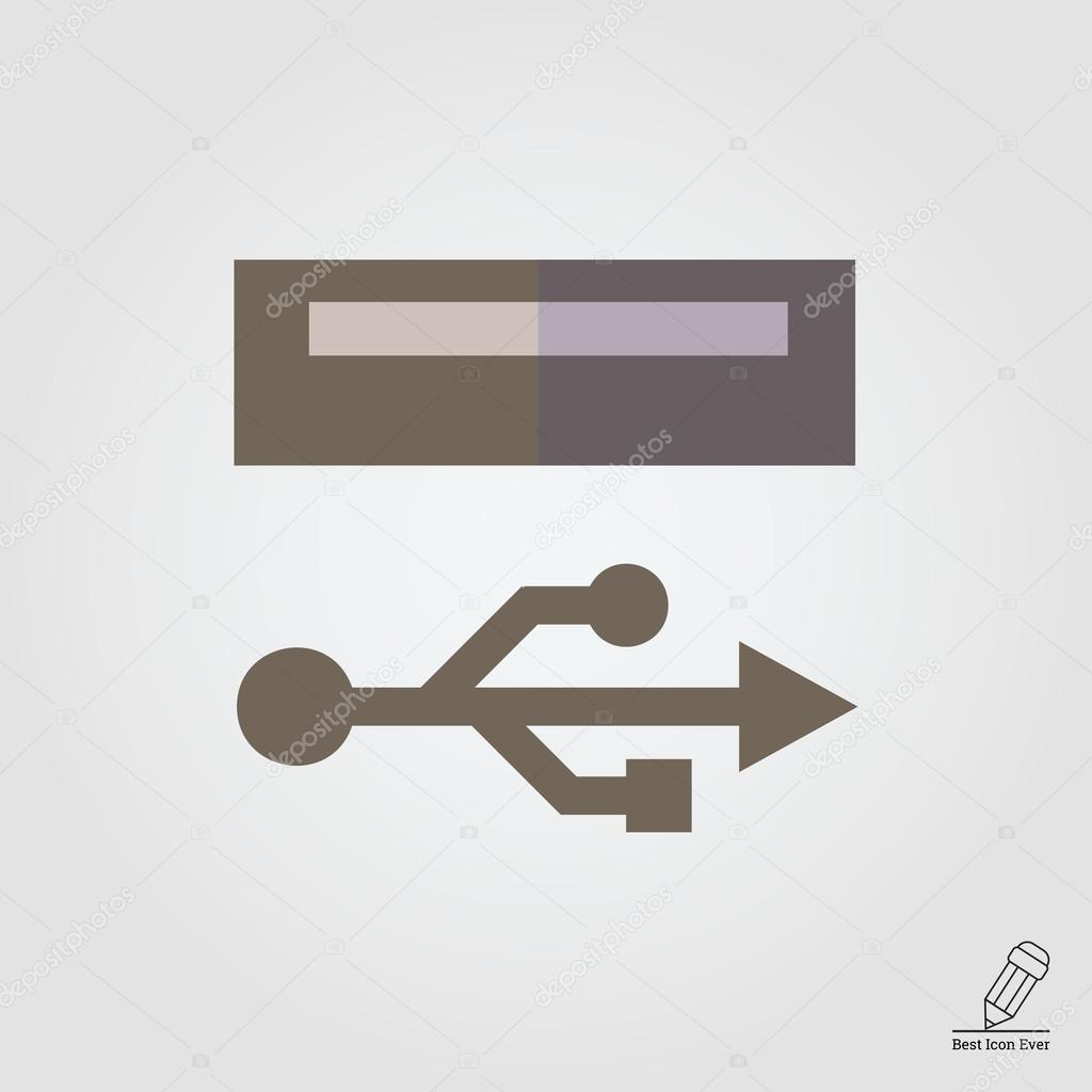 USB port Stock Vector by ©RedineVector 80717712