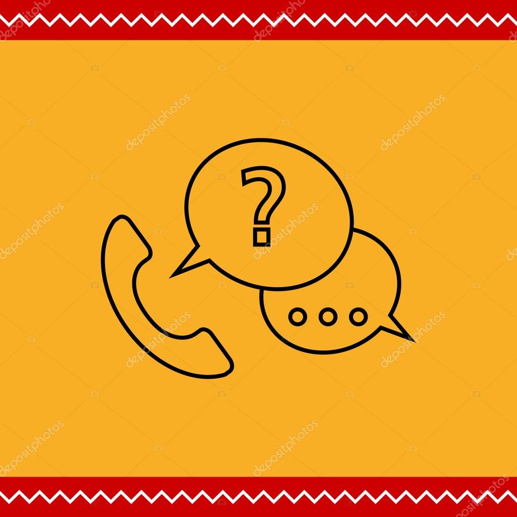 Hotline icon Stock Vector by ©RedineVector 81409662