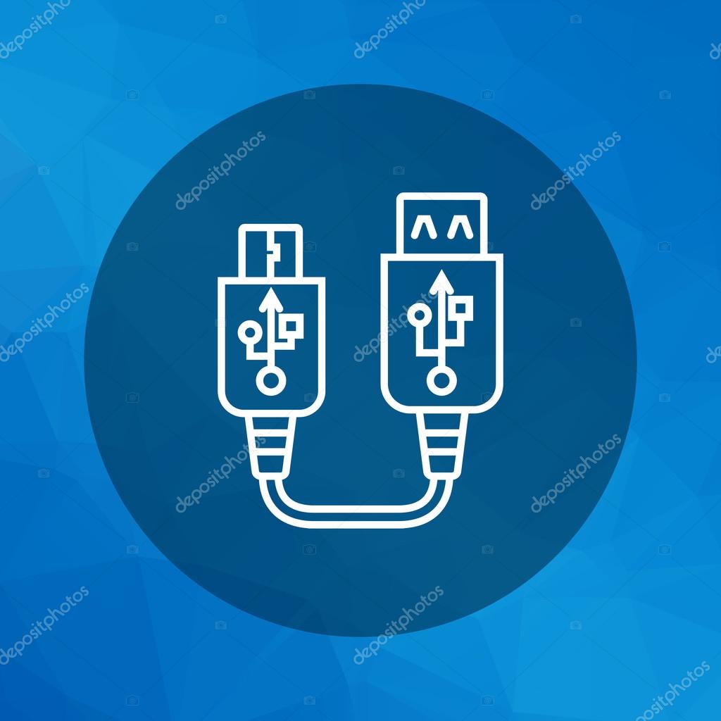 USB to mini USB extender Stock Vector Image by ©RedineVector #81515410