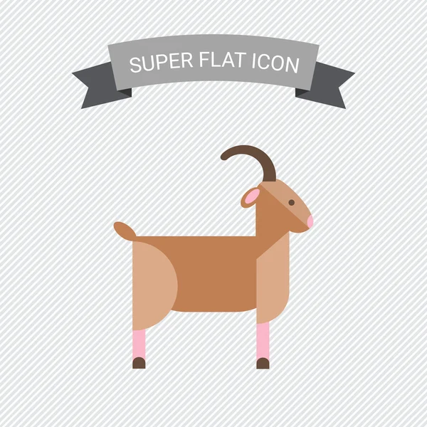 Fotos de Geit platte pictogram, Imagens de Geit platte pictogram sem ...