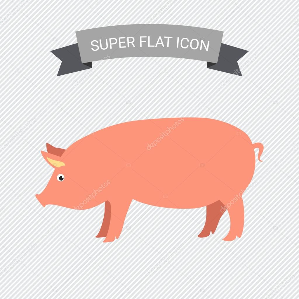 Icono de cerdo Vector de stock #83210276 de ©RedineVector