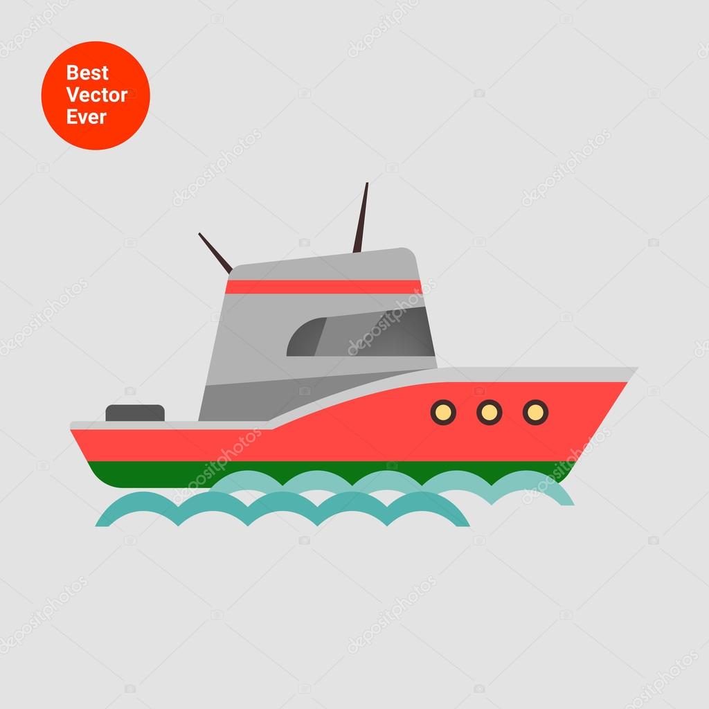 Icono del yate Vector de stock #83359416 de ©RedineVector