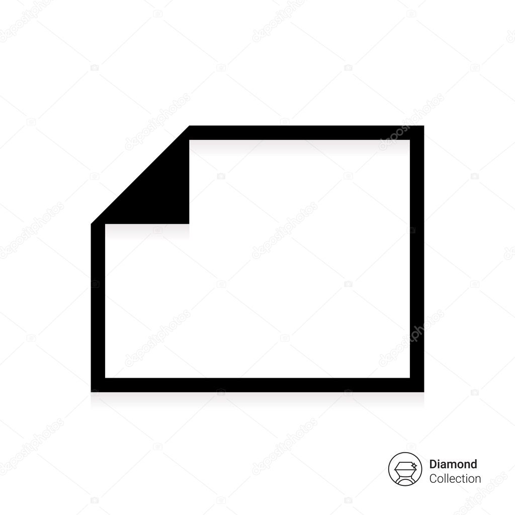 Icono del documento en blanco Vector de stock #84964382 de ©RedineVector