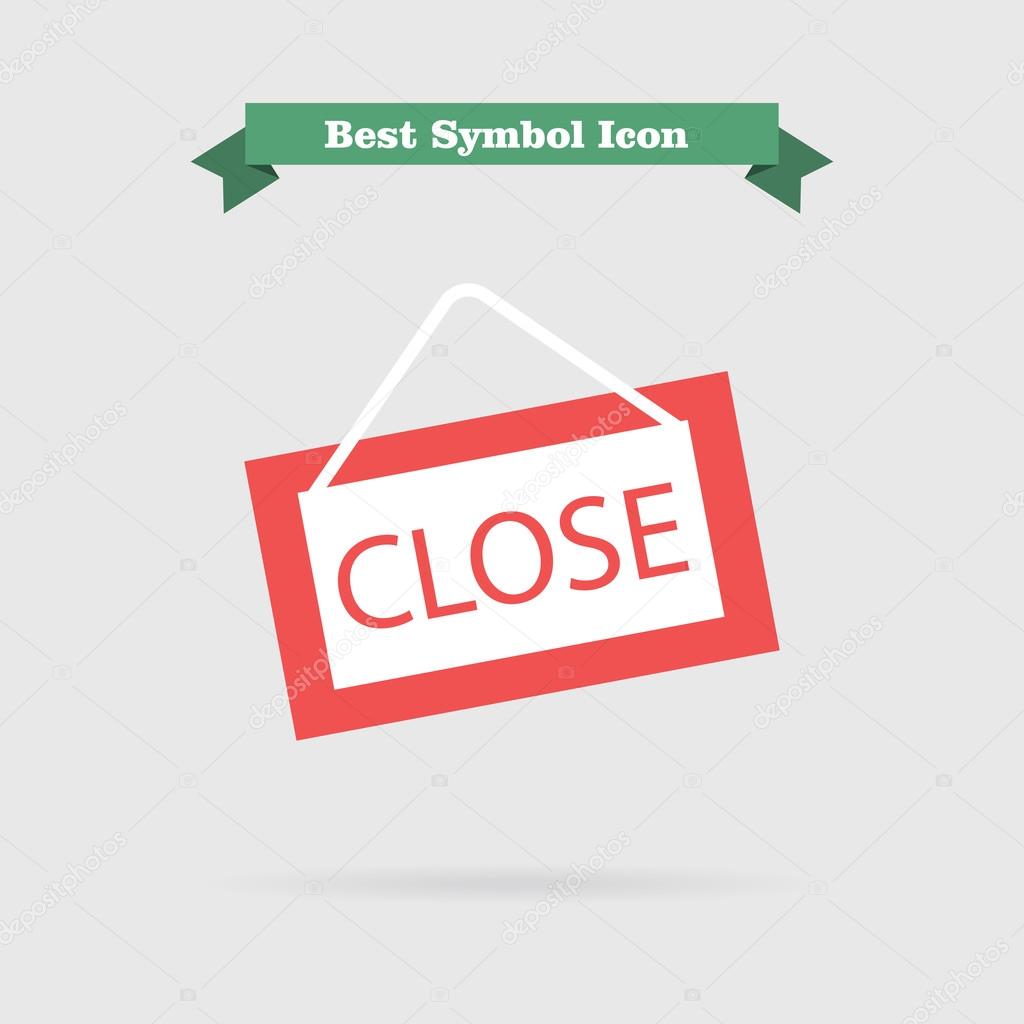 Close door sign Stock Vector Image by ©RedineVector #86193478