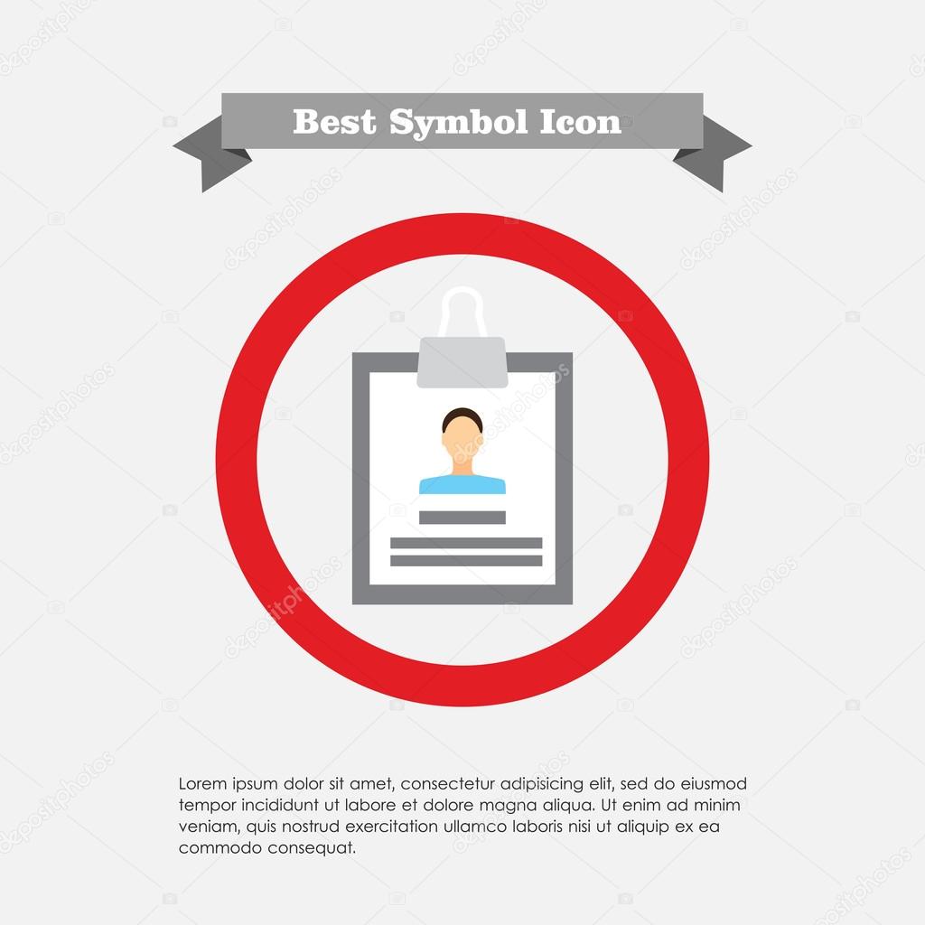 Personal file icon — Stock Vector © RedineVector #86224032