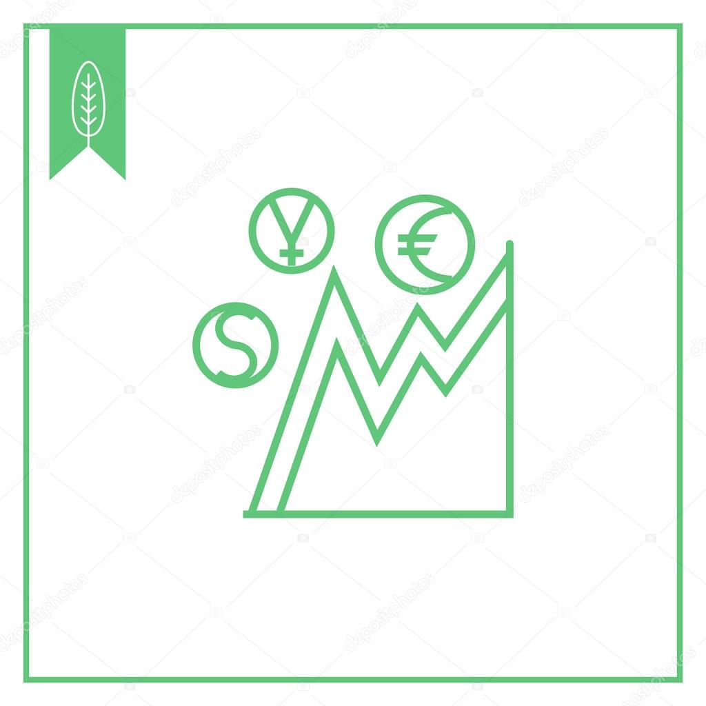 Currency rate graph Stock Vector by ©RedineVector 87003356