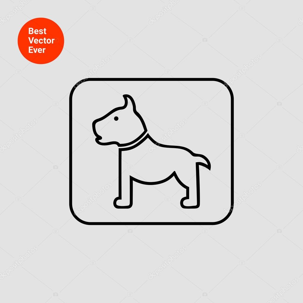 Dog sign icon Stock Vector Image by ©RedineVector #87057984