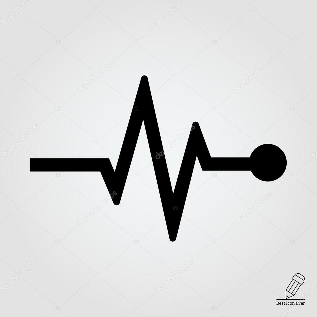 Electrocardiogram graph icon Stock Vector Image by ©RedineVector #87645714
