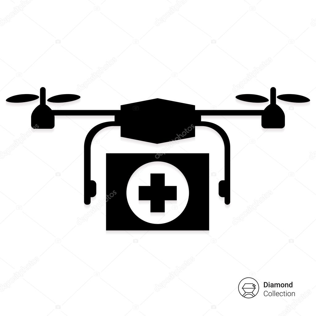 Medical drone icon ⬇ Vector Image by © RedineVector | Vector Stock 87725284