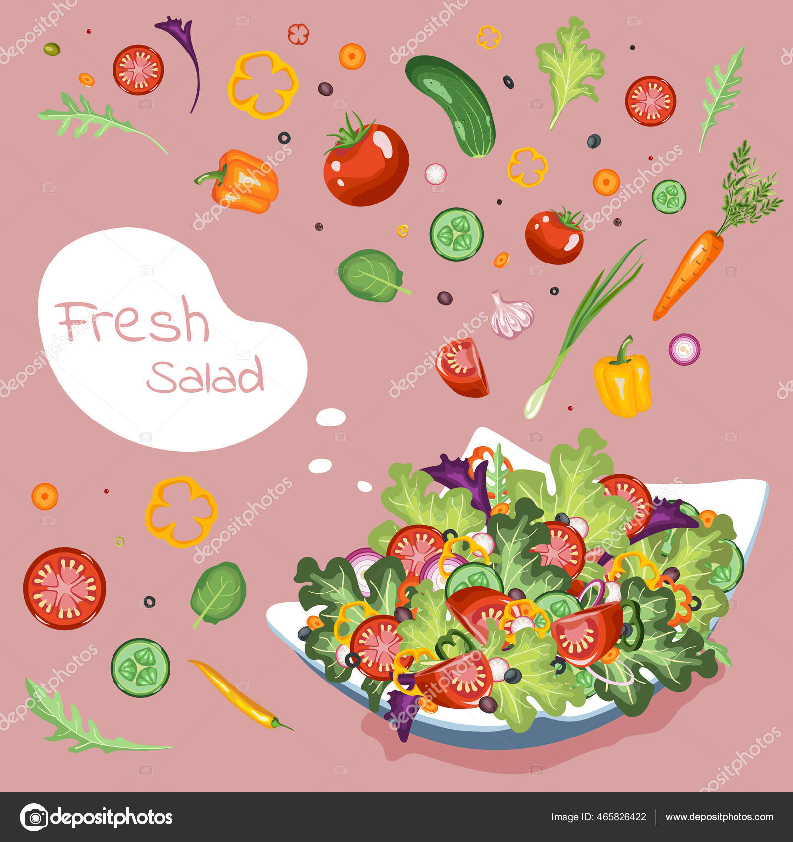 Vector Culinary Collection Background Place Your Text Stock Vector ...