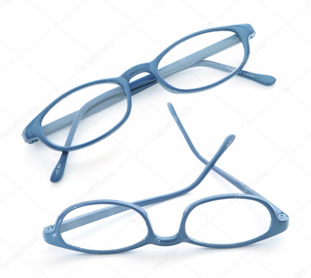 Two blue eyeglasses — Stock Photo © hidesy #76003177