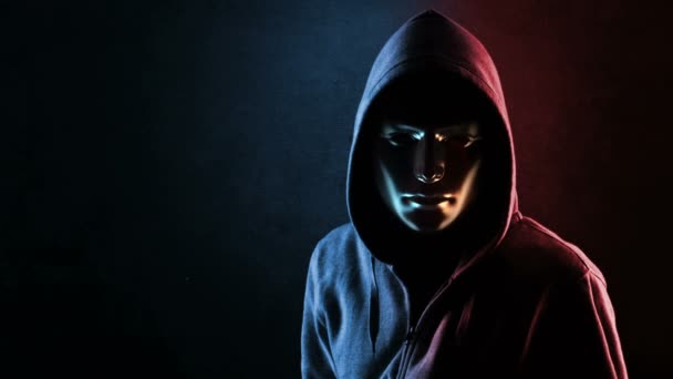 Hacker Anonymous Mask Model — Stock Video © UsulMoadib #464173420