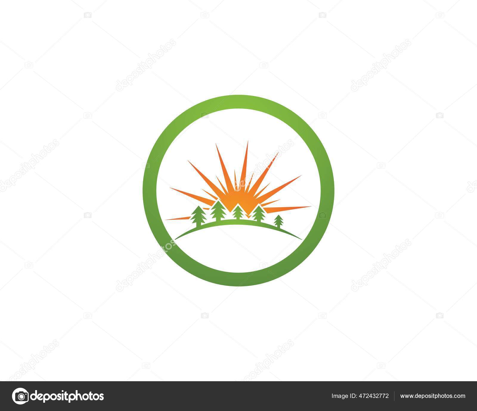 Sun Nature Logos Symbol Design Icon Stock Vector Image by ©Nurochman ...