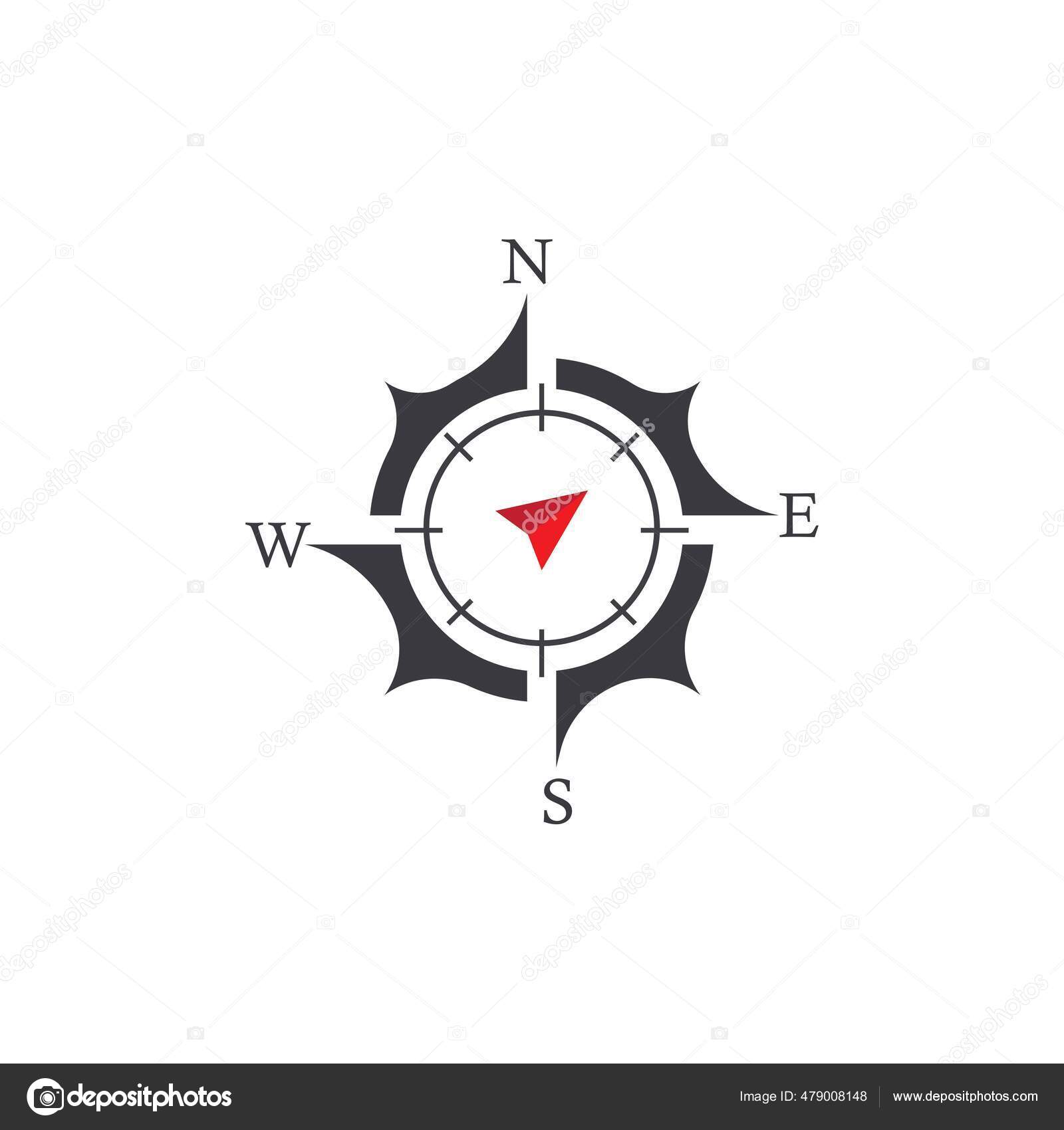 Vector Compass Signs Symbols Logo Stock Vector Image by ©Nurochman ...