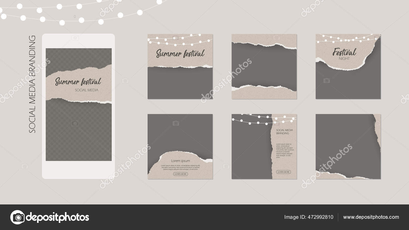 Minimal Abstract Instagram Social Media Story Post Feed Template Copy ...