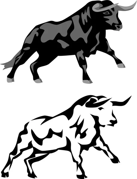 Lobo y toro imágenes de stock de arte vectorial | Depositphotos