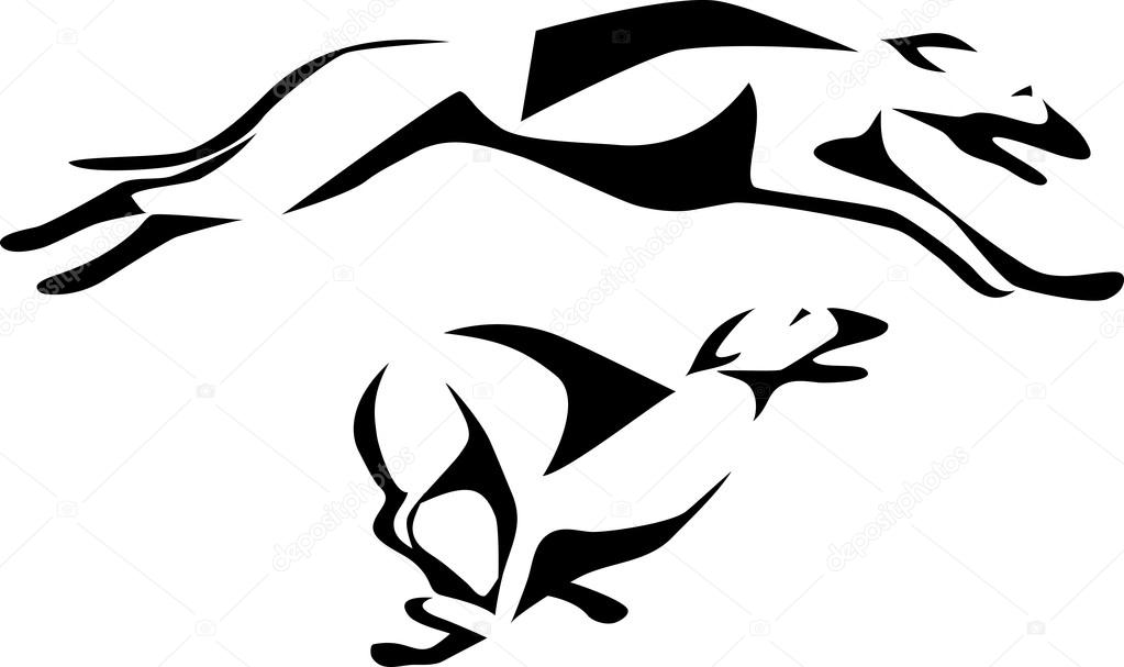 Dog racing vector Stock Vector Image by ©bokononist #98072478