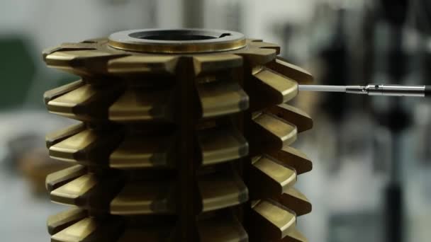 Coordinate Measuring Machine measures complex parts. Stock Video ...