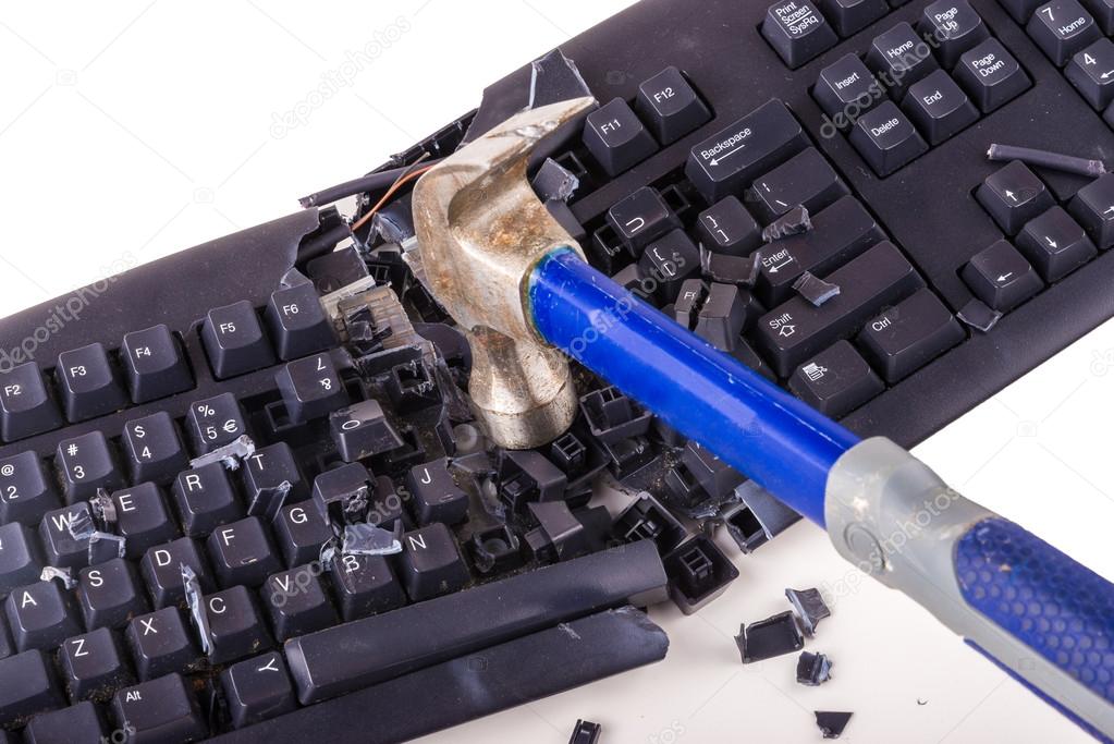 Fondo De Pantalla De Teclado Roto 1.300+ Monitor Roto Teclado