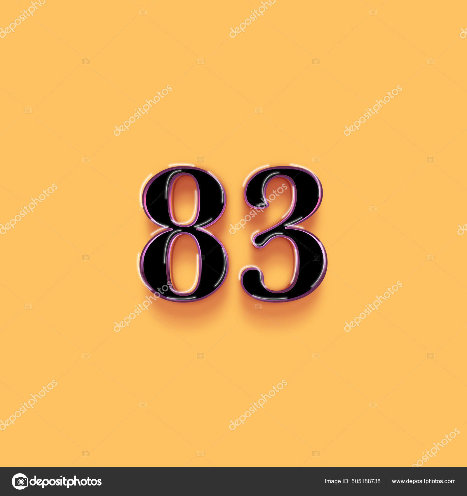 Number Symbol Design Enjoy Special Offer Number Sale Sign Yellow ...
