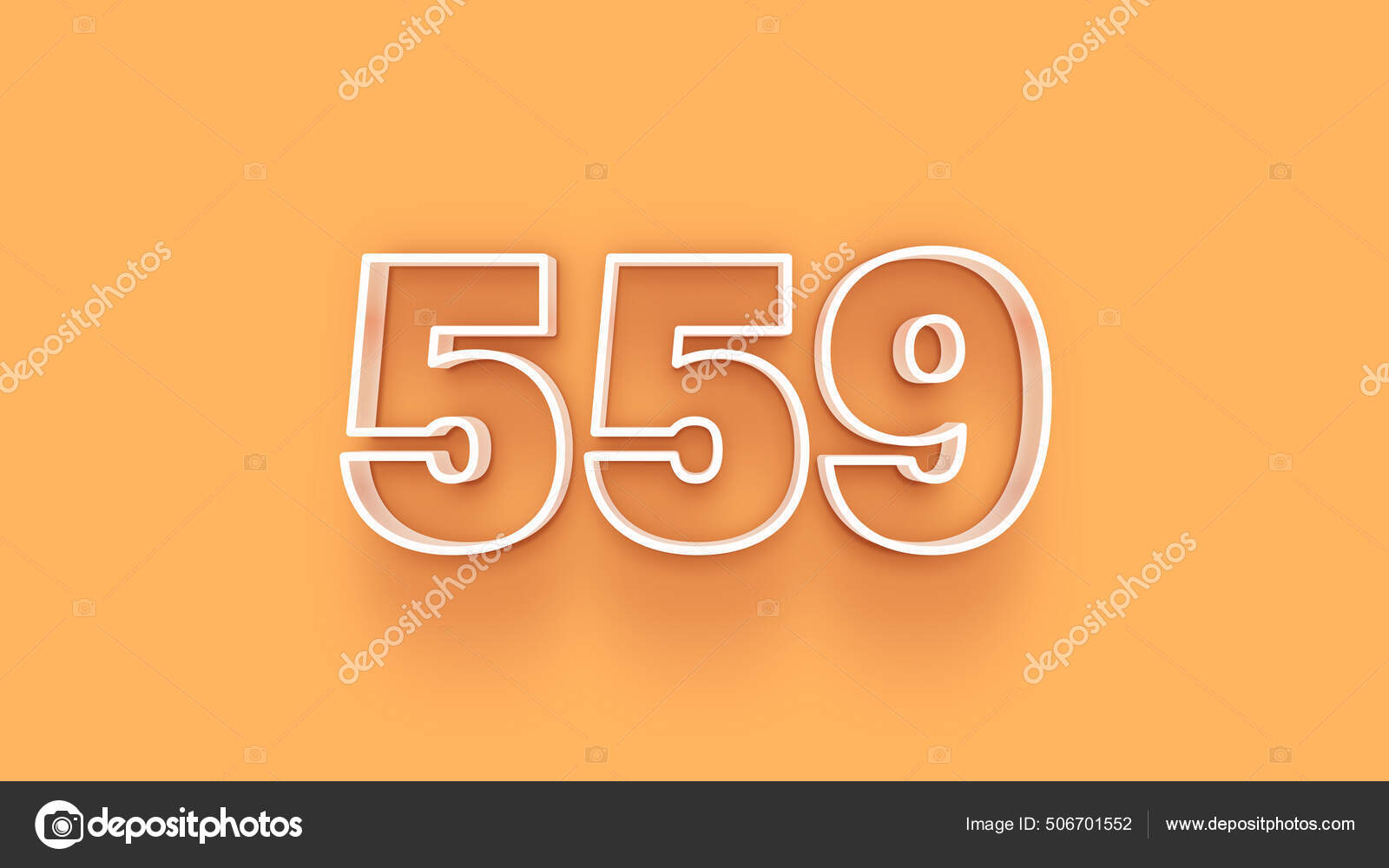 Illustration 559 Number Yellow Background — Stock Photo © ShanShop ...