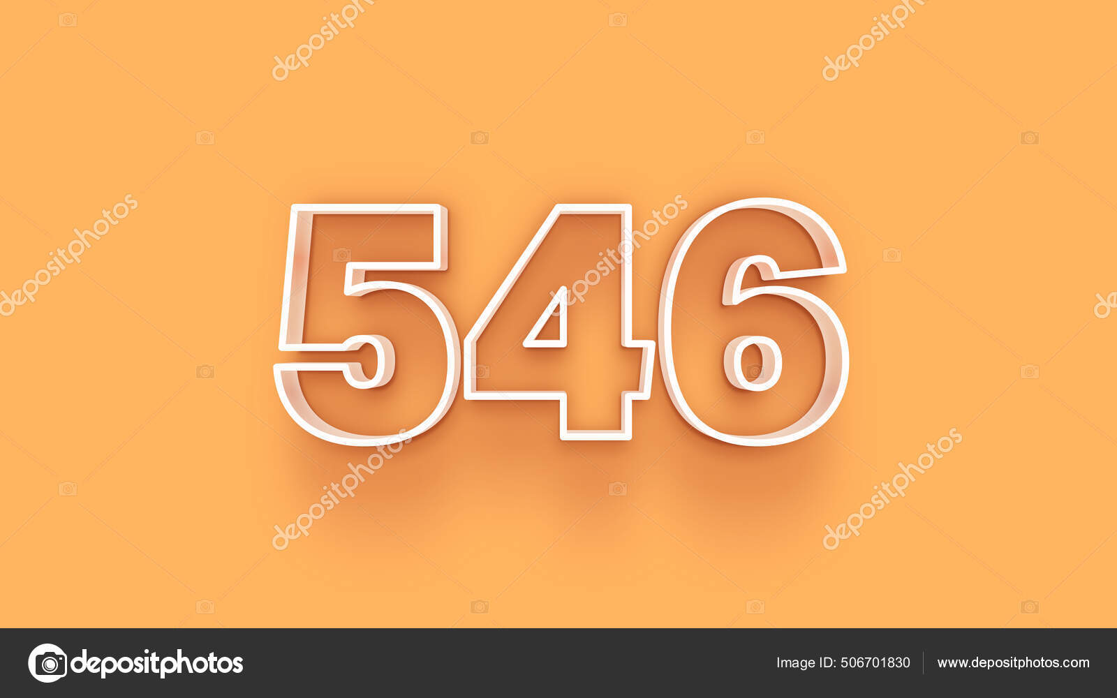 Illustration 546 Number Yellow Background — Stock Photo © ShanShop ...