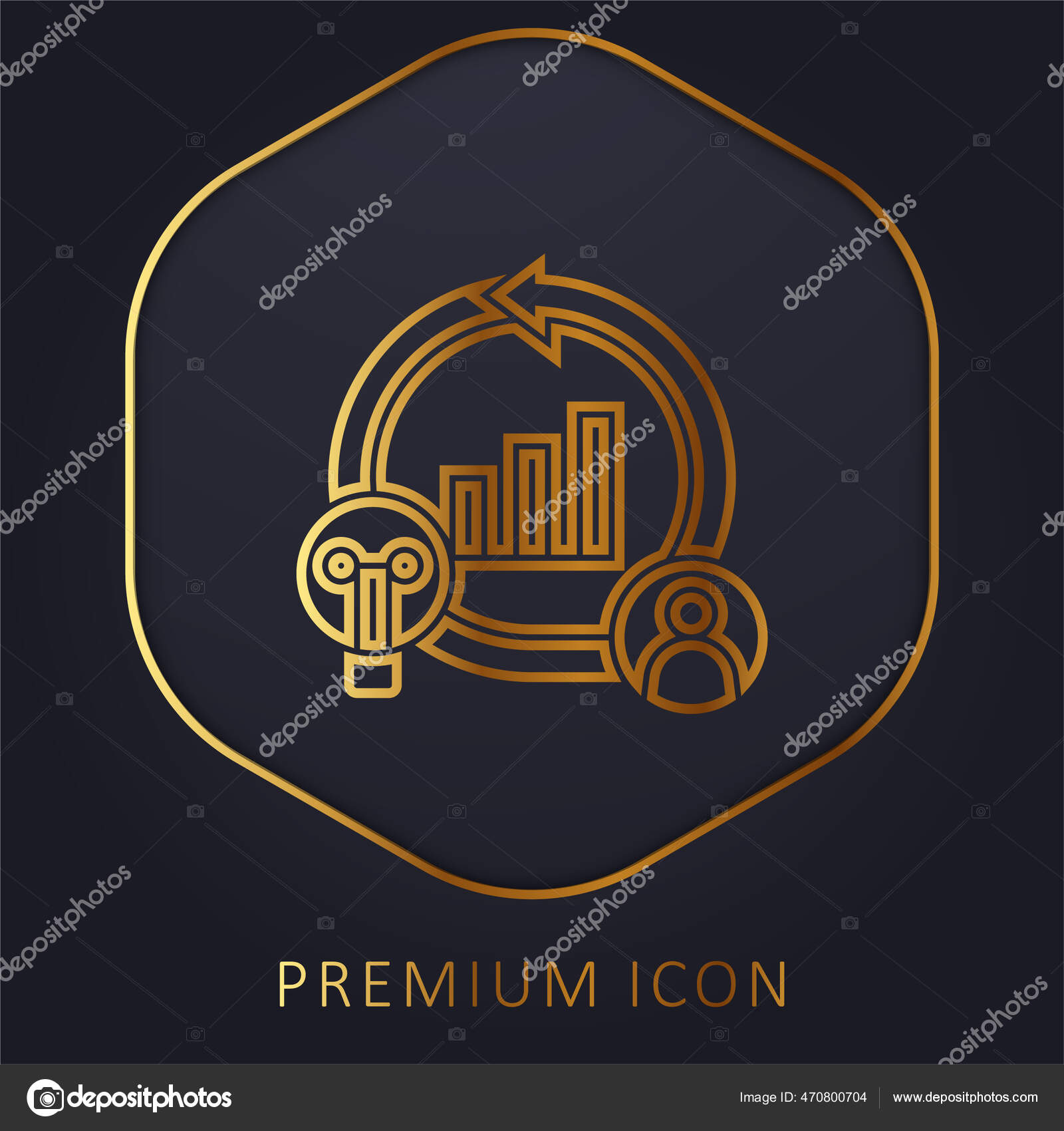 Agile Golden Line Premium Logo Icon Stock Vector Image by ©Infolight ... Agile Golden Line Premium Logo Icon Stock Vector Image by ©Infolight ...