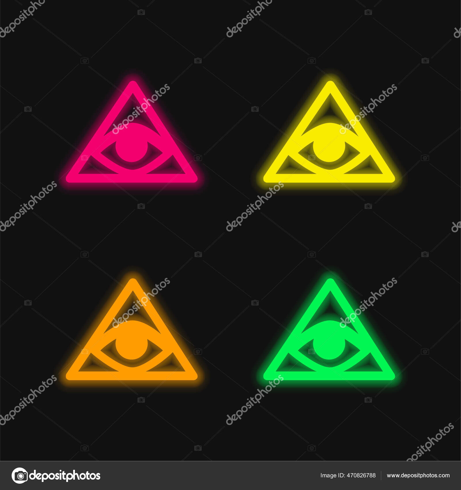 Four Triangle Symbols