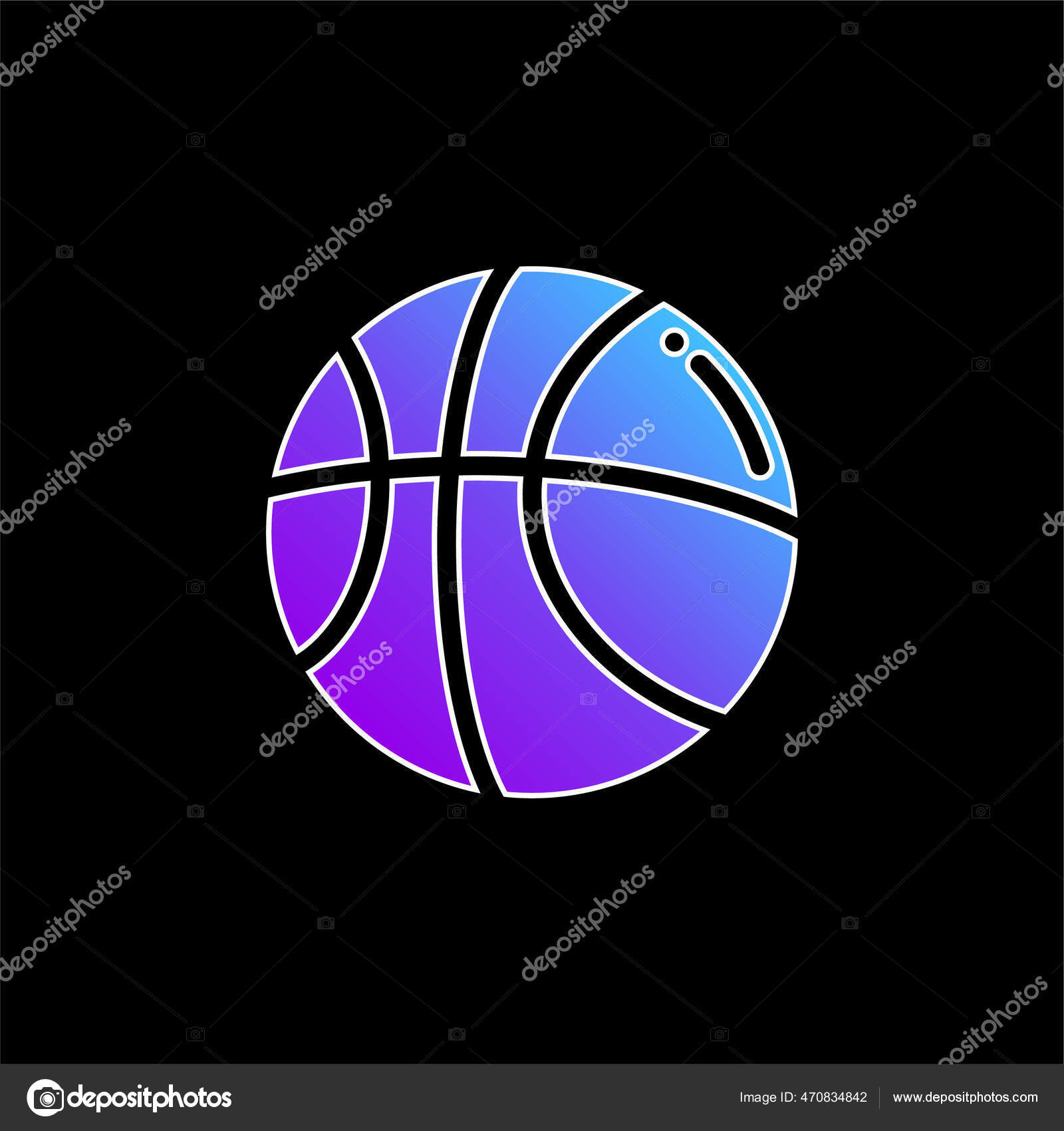 Bola Azul Gradiente Vector Icono Vector de stock #470834842 de ©Infolight