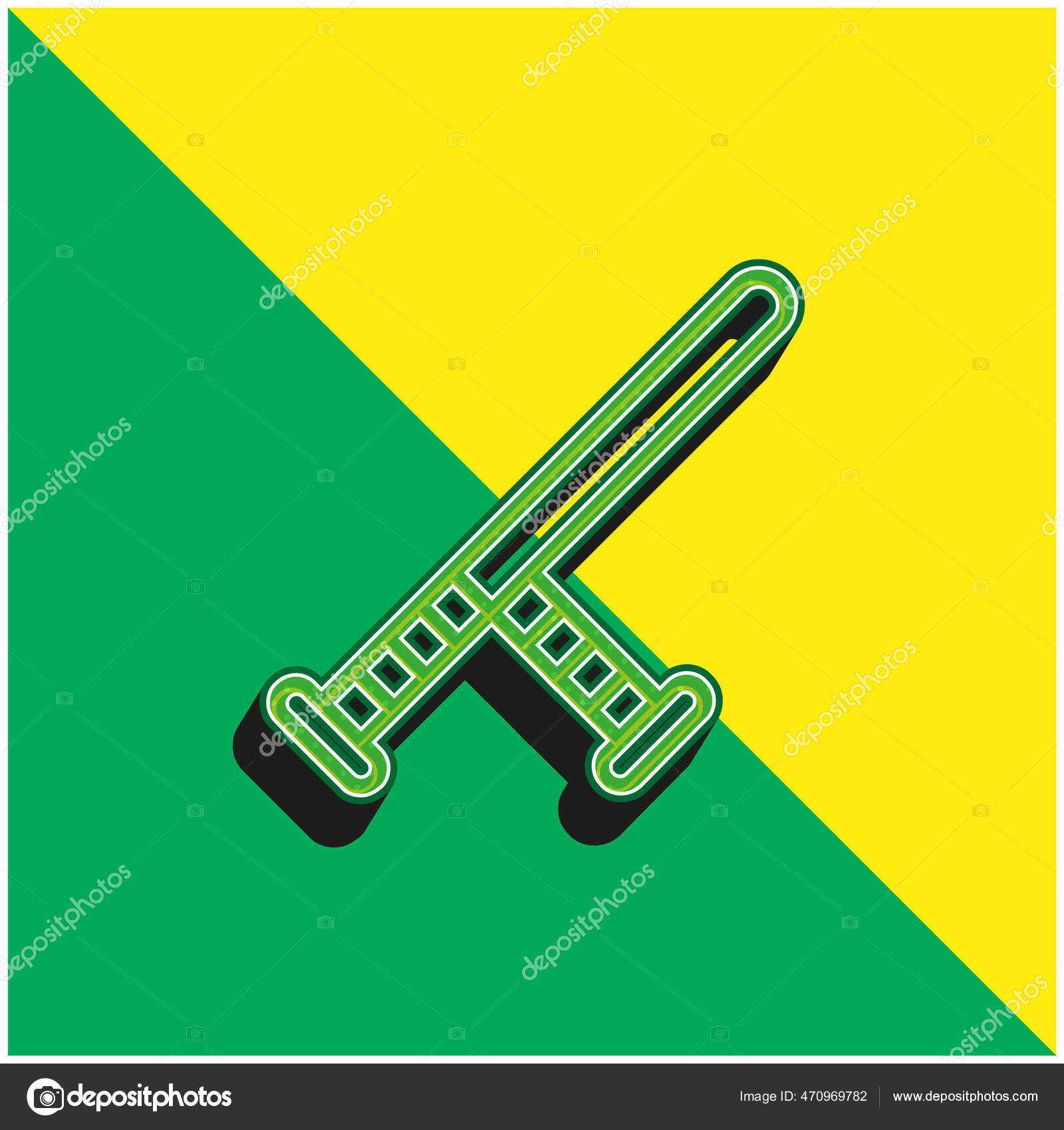 Baton Green Yellow Modern Vector Icon Logo Stock Vector by ©Infolight ... Baton Green Yellow Modern Vector Icon Logo Stock Vector by ©Infolight ...