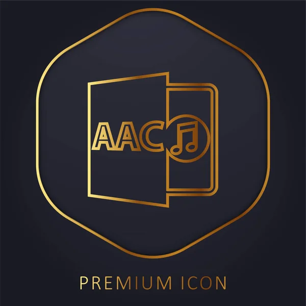 Acc Formato de archivo Symbol golden line premium logo or icon 2024
