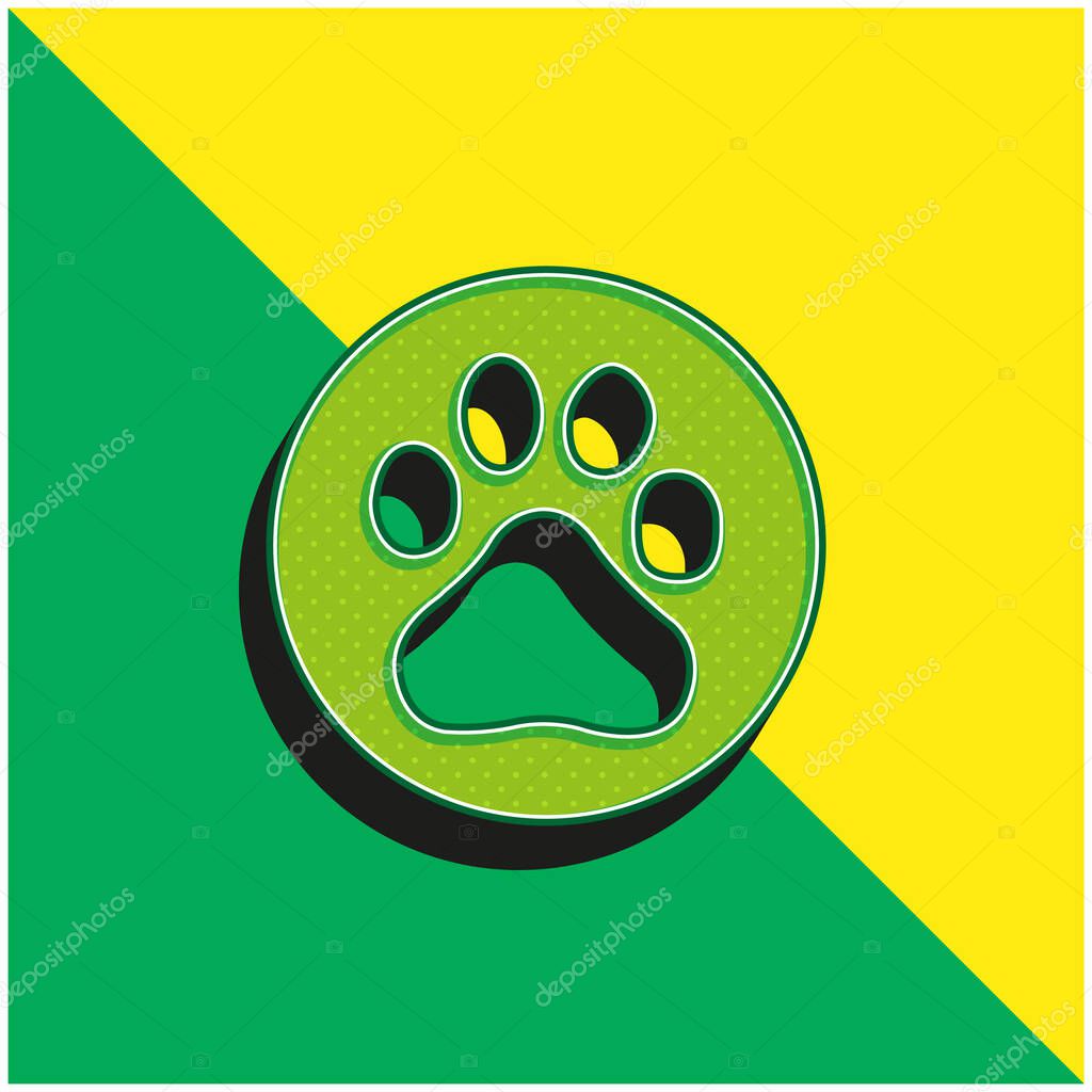 Baidu Logo verde y amarillo moderno vector 3d icono del logotipo 2024