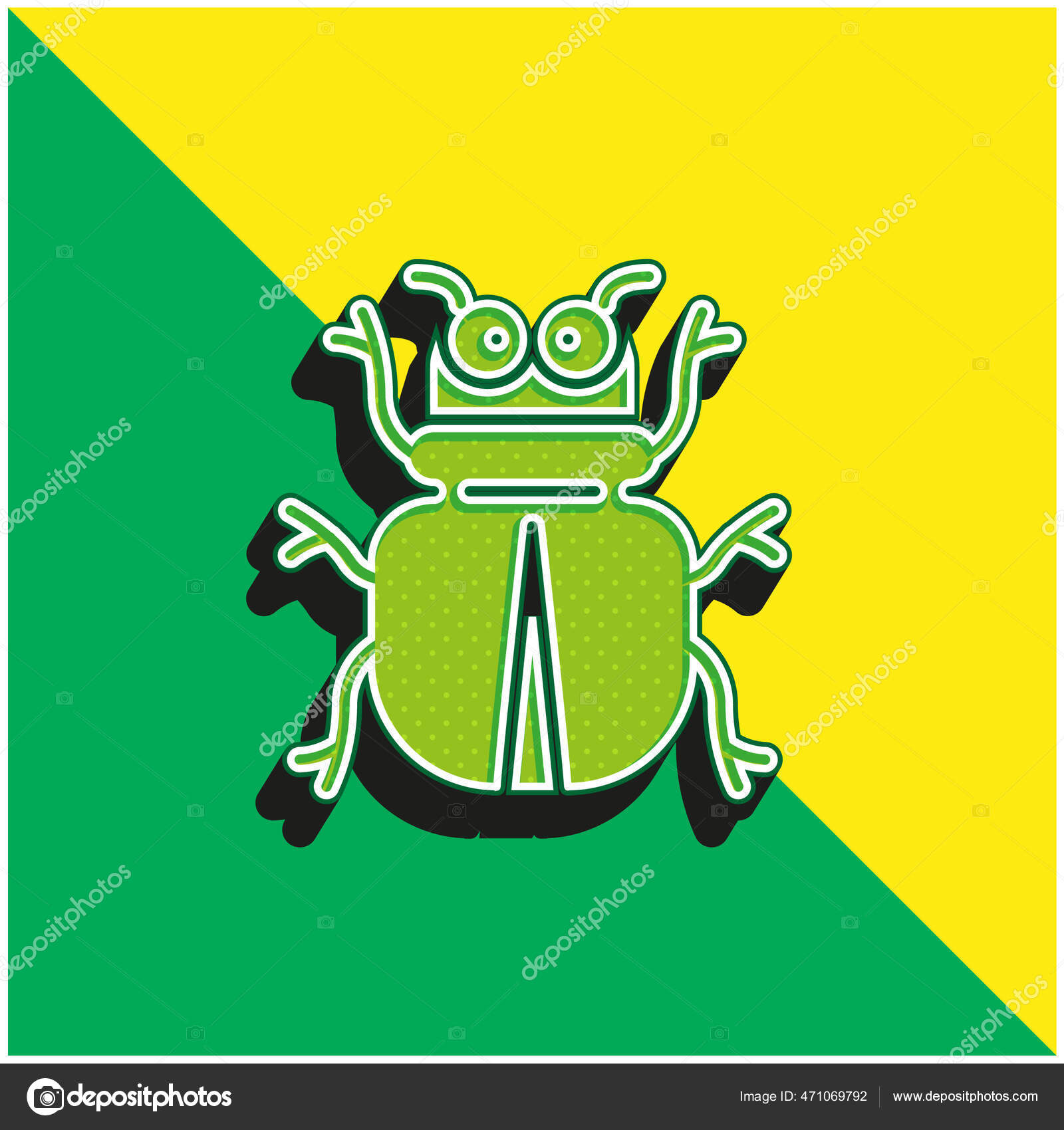 Beetle Green Yellow Modern Vector Icon Logo Stock Vector by ©Infolight ...