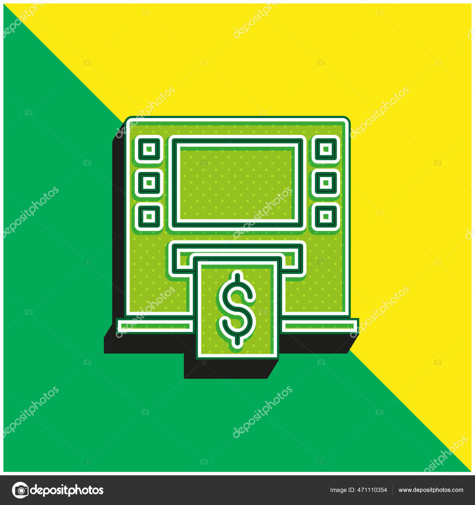 Atm Green Yellow Modern Vector Icon Logo Stock Vector by ©Infolight ... Atm Green Yellow Modern Vector Icon Logo Stock Vector by ©Infolight ...
