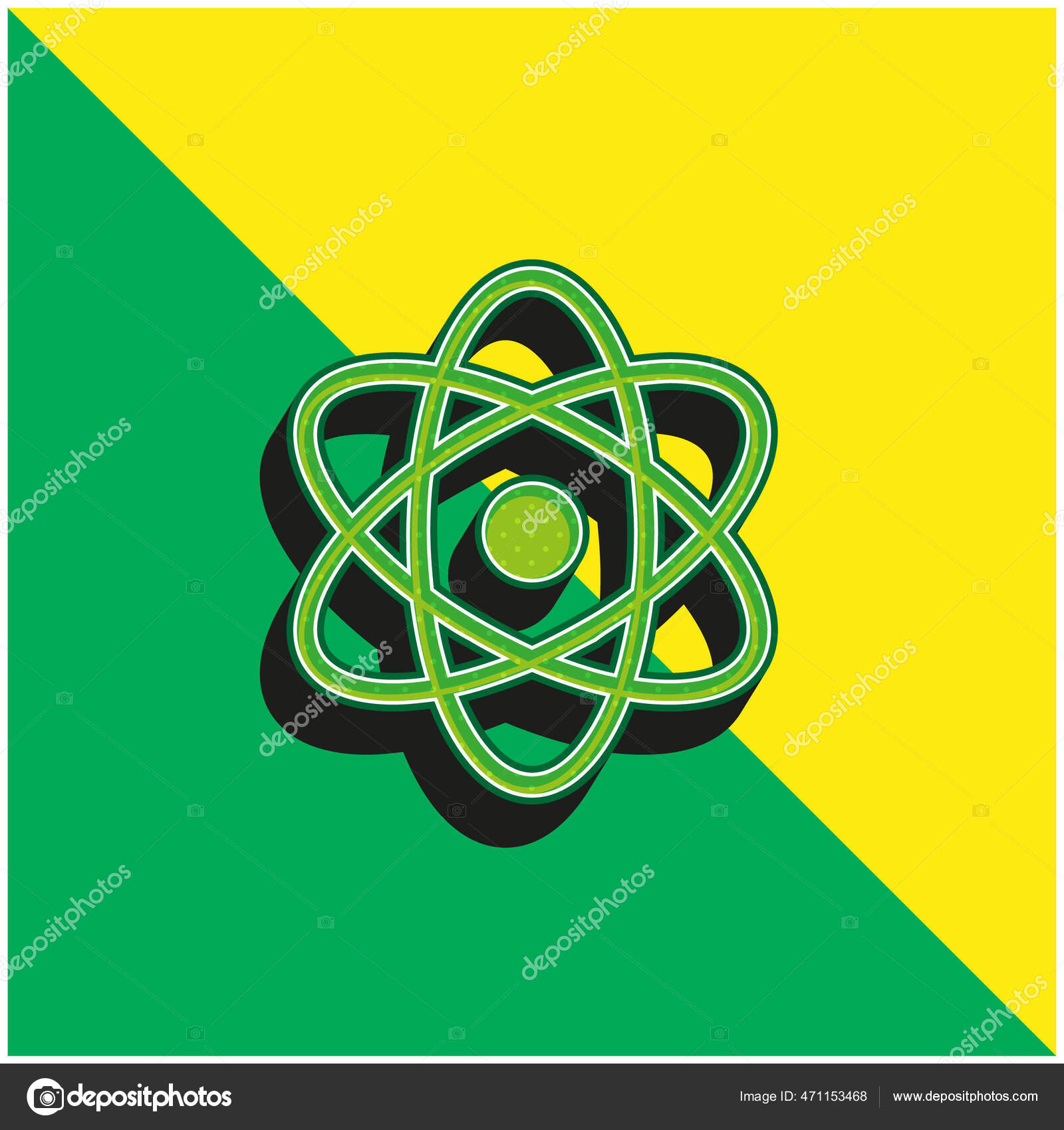Atom Green Yellow Modern Vector Icon Logo Stock Vector by ©Infolight ... Atom Green Yellow Modern Vector Icon Logo Stock Vector by ©Infolight ...