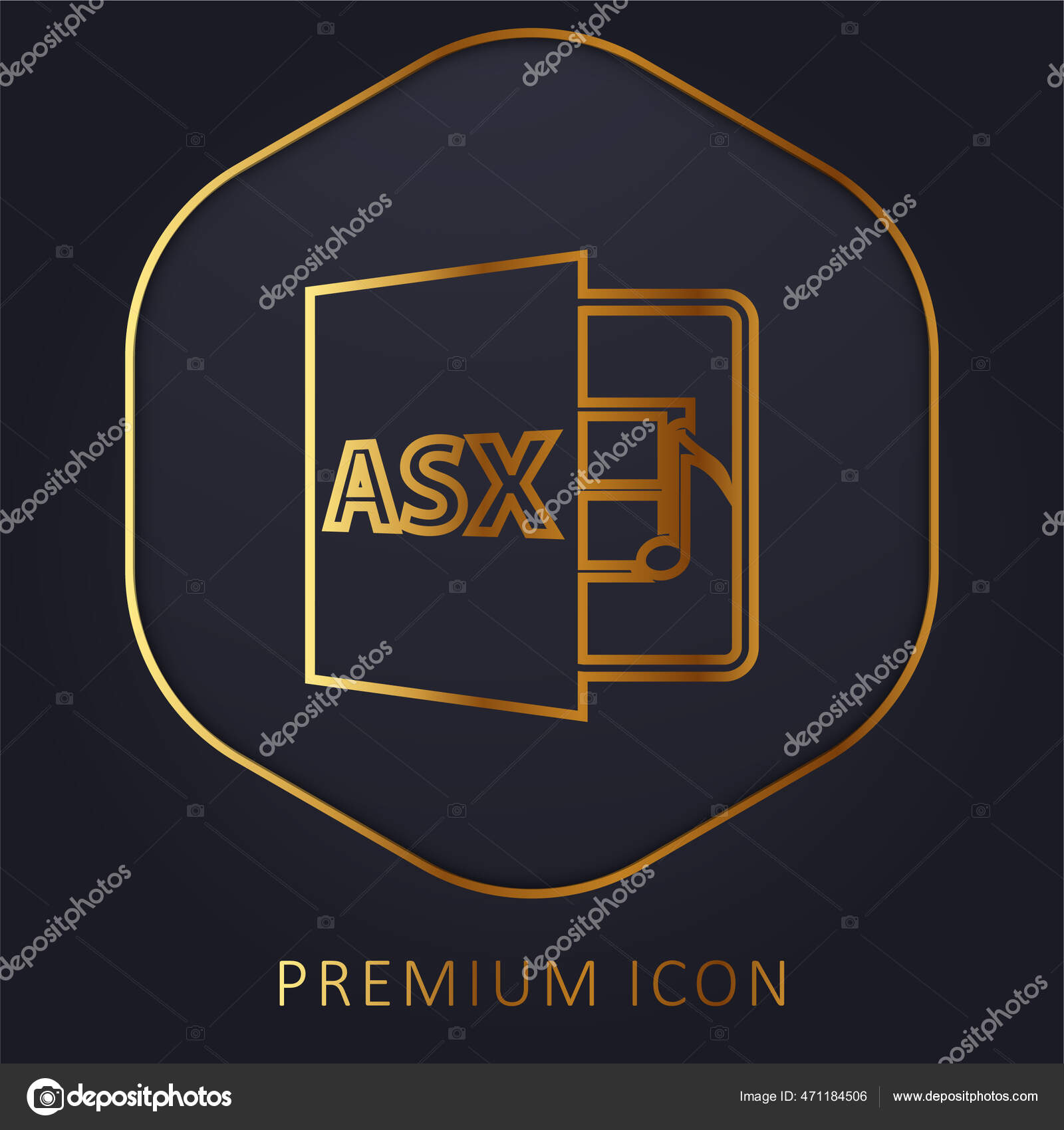 Asx File Format Symbol Golden Line Premium Logo Icon Stock Vector by ... Asx File Format Symbol Golden Line Premium Logo Icon Stock Vector by ...