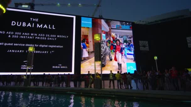 Screens Dubai Mall Night — Stock Video © ATWStock #475848424