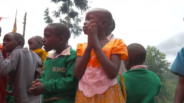 African Children Standing Clapping — Stock Video © ATWStock #475946522