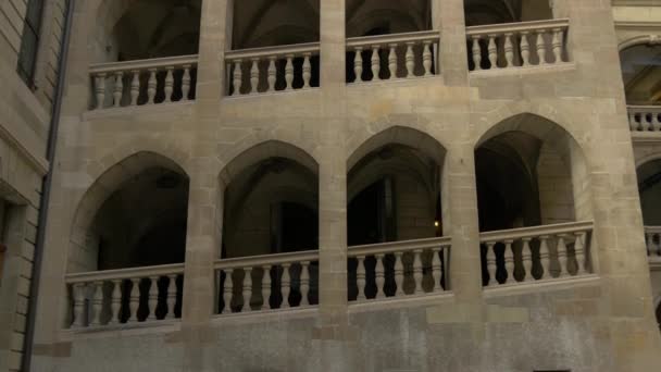 Tilt Building Stone Railings Stock Video Footage by ©ATWStock #477371608