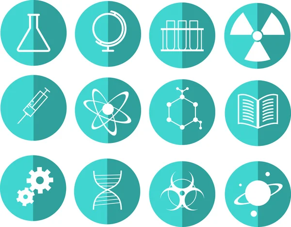 Science detailed icon set in full colour Stock Vector Image by ...