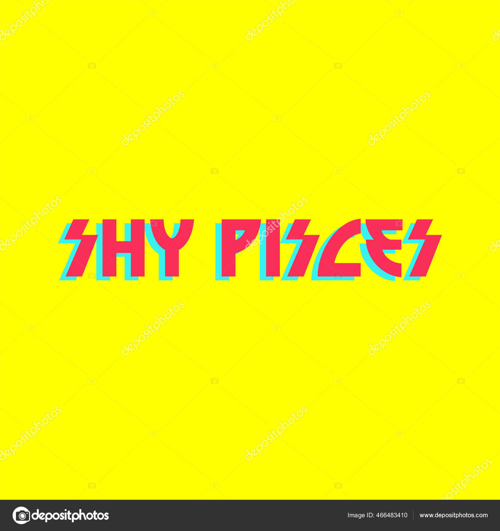 Color Shy Pisces Letter Text Stock Vector Image by ©Ahmadyusup #466483410