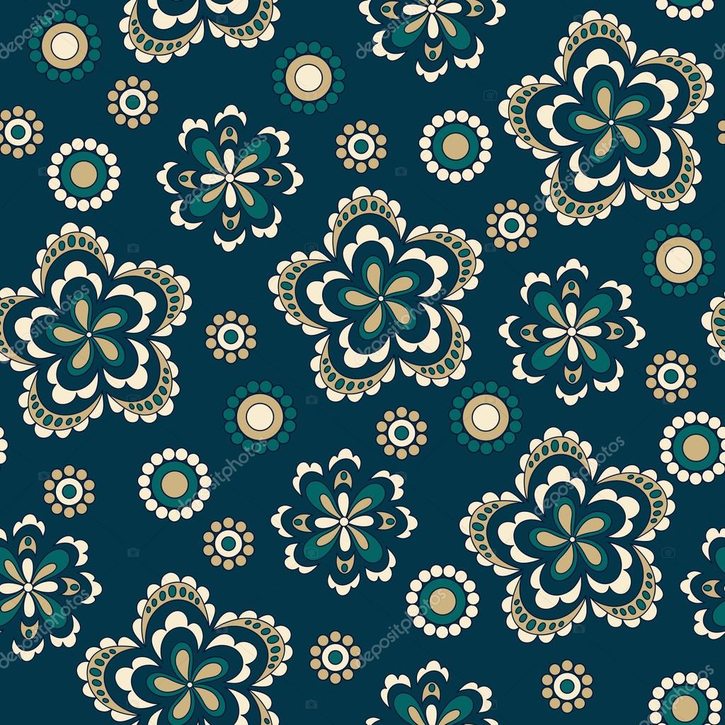 Ornate floral seamless texture Stock Vector by ©AlionaManakova 75097033