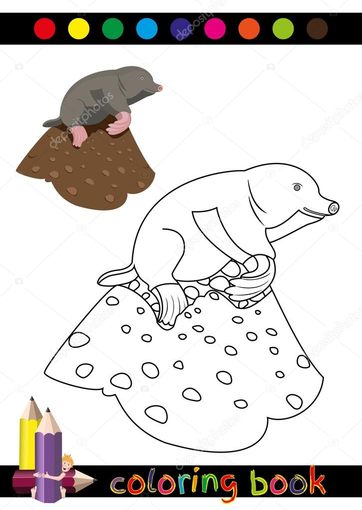 Mole Coloring Page Mole Coloring Page at GetColorings.com | Free ...